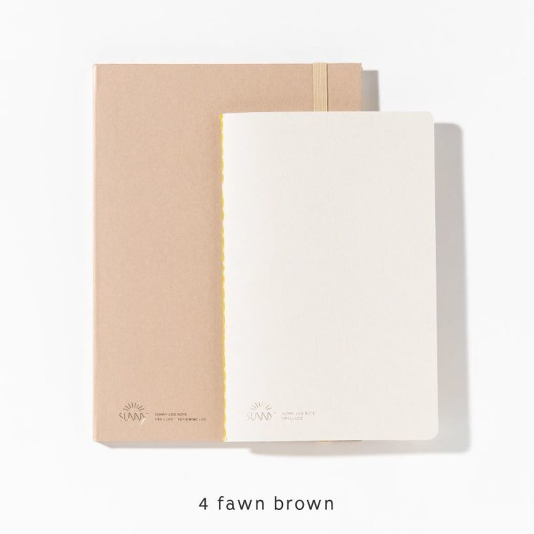 IROHA Sunny Log Note A5 Fawn Brown Dairy Healing Power Schedule Planner ...