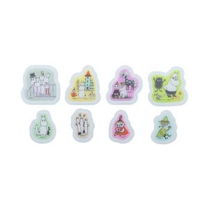 World Craft| the Moomins| Moomin's Family| Crystal Sticker| Plump ...