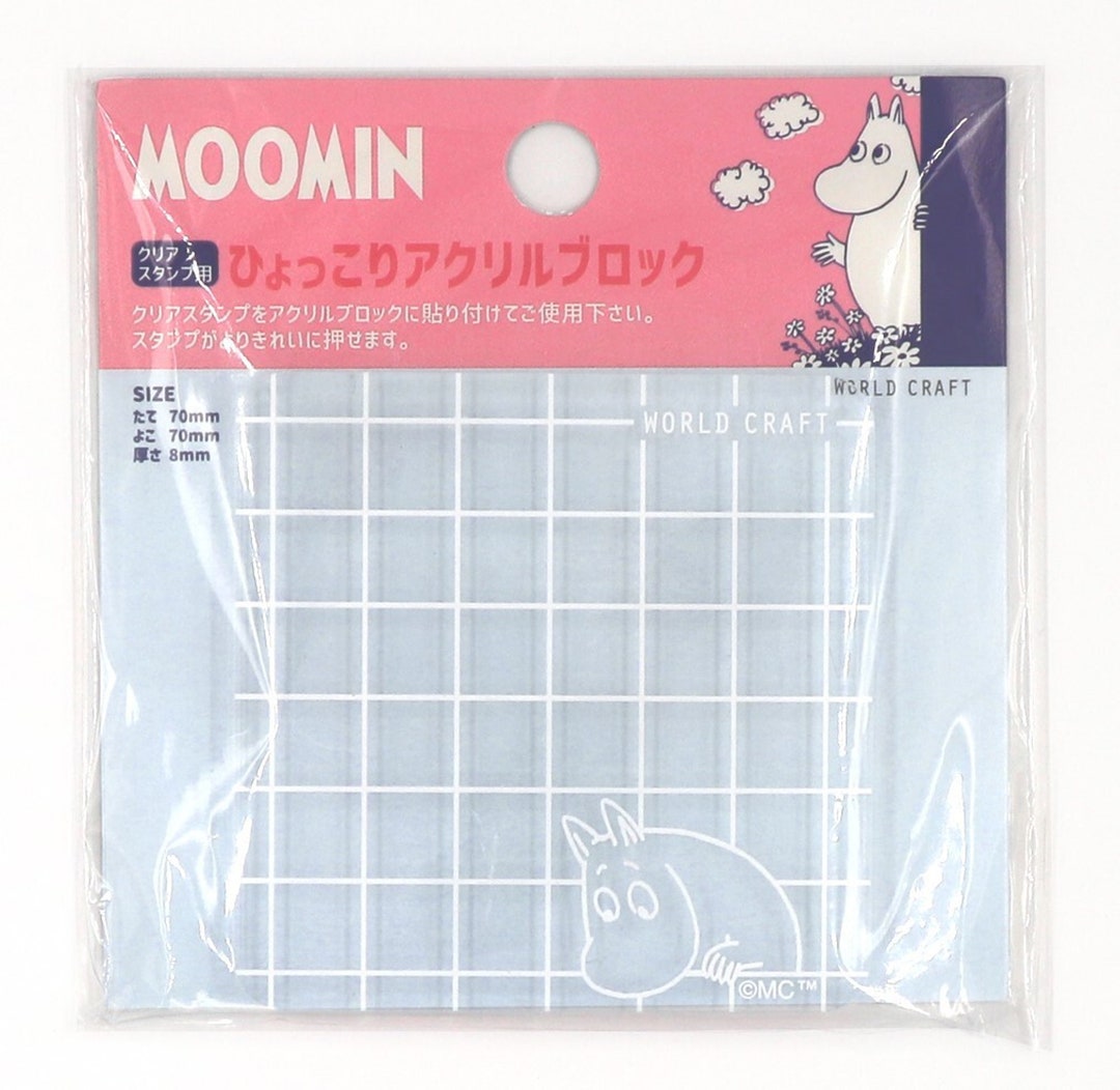 World Craft| the Moomins| 10mm| Grid| Transparency| Acrylic Block ...