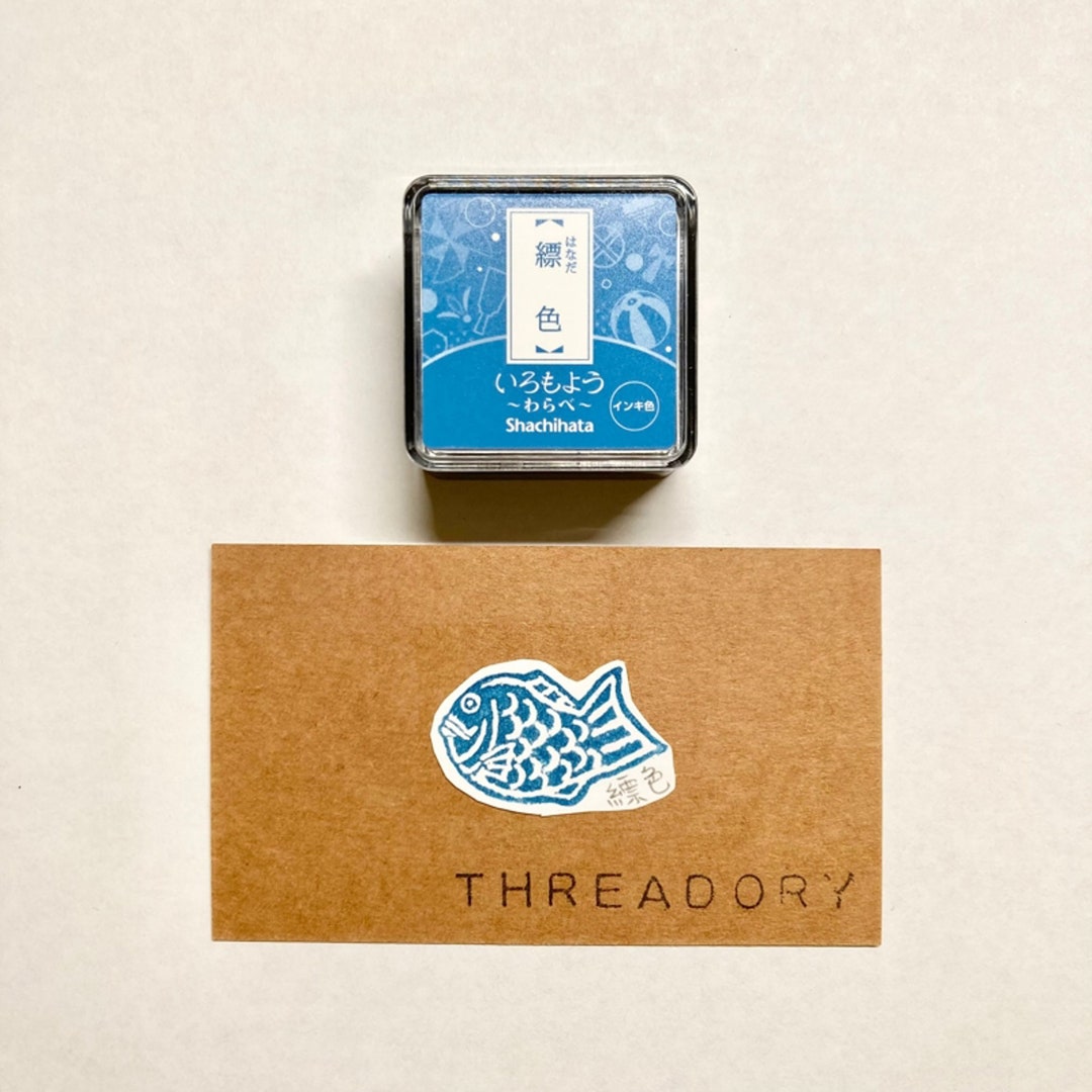 Shachihata| Iromoyo| Blue| Mini Size| Stamp Ink Pad| Japanese ...