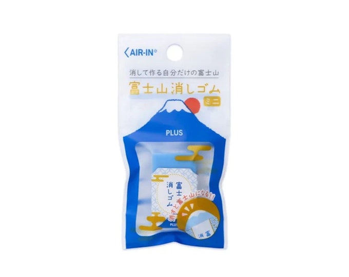 PLUS Mt. Fuji Eraser| Mini Version| Blue|sky|mount Fuji| FUJI Mountain ...
