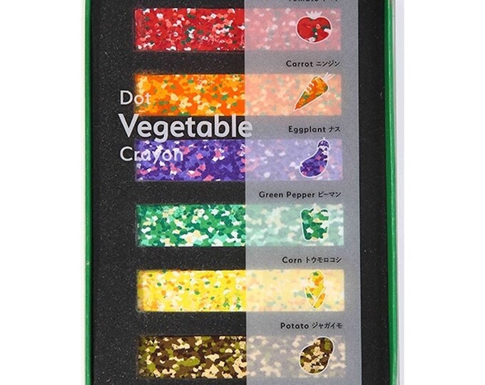 Aozora DOT VEGETABLE Crayon Art Drawing Japan - Etsy