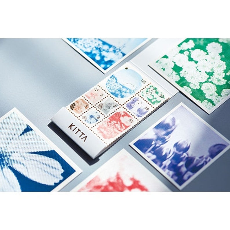 KINGJIM| KITTA| Vol.14| Photo| Stamp-style| Gold Foil| Sticker| Seal ...