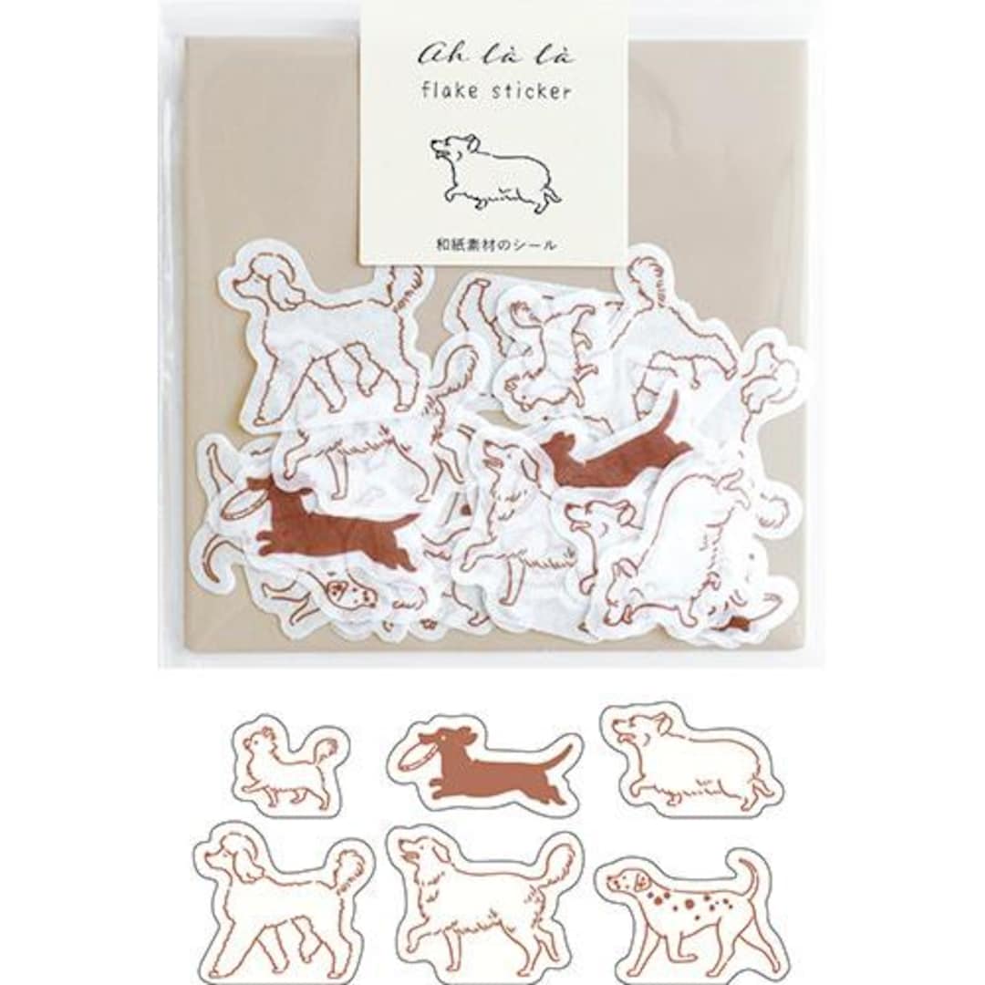 MATOKA| EL COMMUN| Dogs| Washi Stickers| Paper Flake Seal - Etsy
