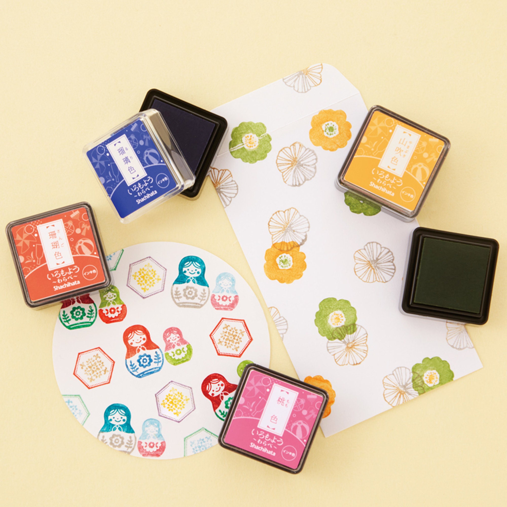 Shachihata| Iromoyo| Bustard| Mini Size| Stamp Ink Pad| Japanese ...