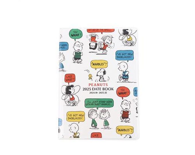 2025| Square| Snoopy| Peanuts| Talking Bubble| A6 Size| Schedule Book ...