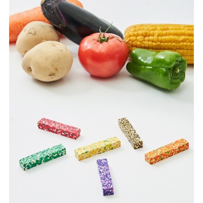 Aozora DOT VEGETABLE Crayon Art Drawing Japan | Etsy