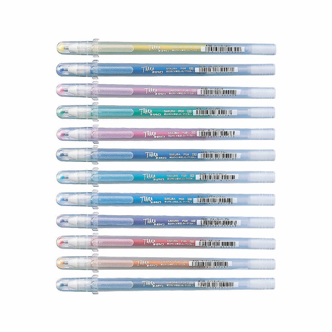 SAKURA TIARA Birthstone| Color Pen |gel Pen |glitter| Glimmer| Shiny ...
