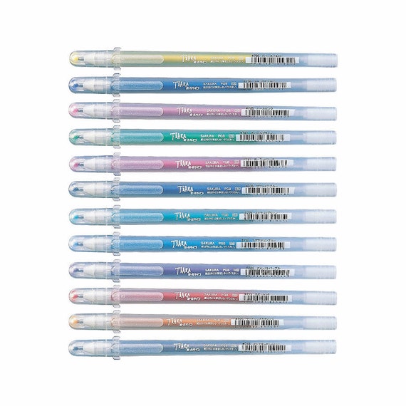 SAKURA TIARA Birthstone Color Pen gel Pen glitter Glimmer | Etsy