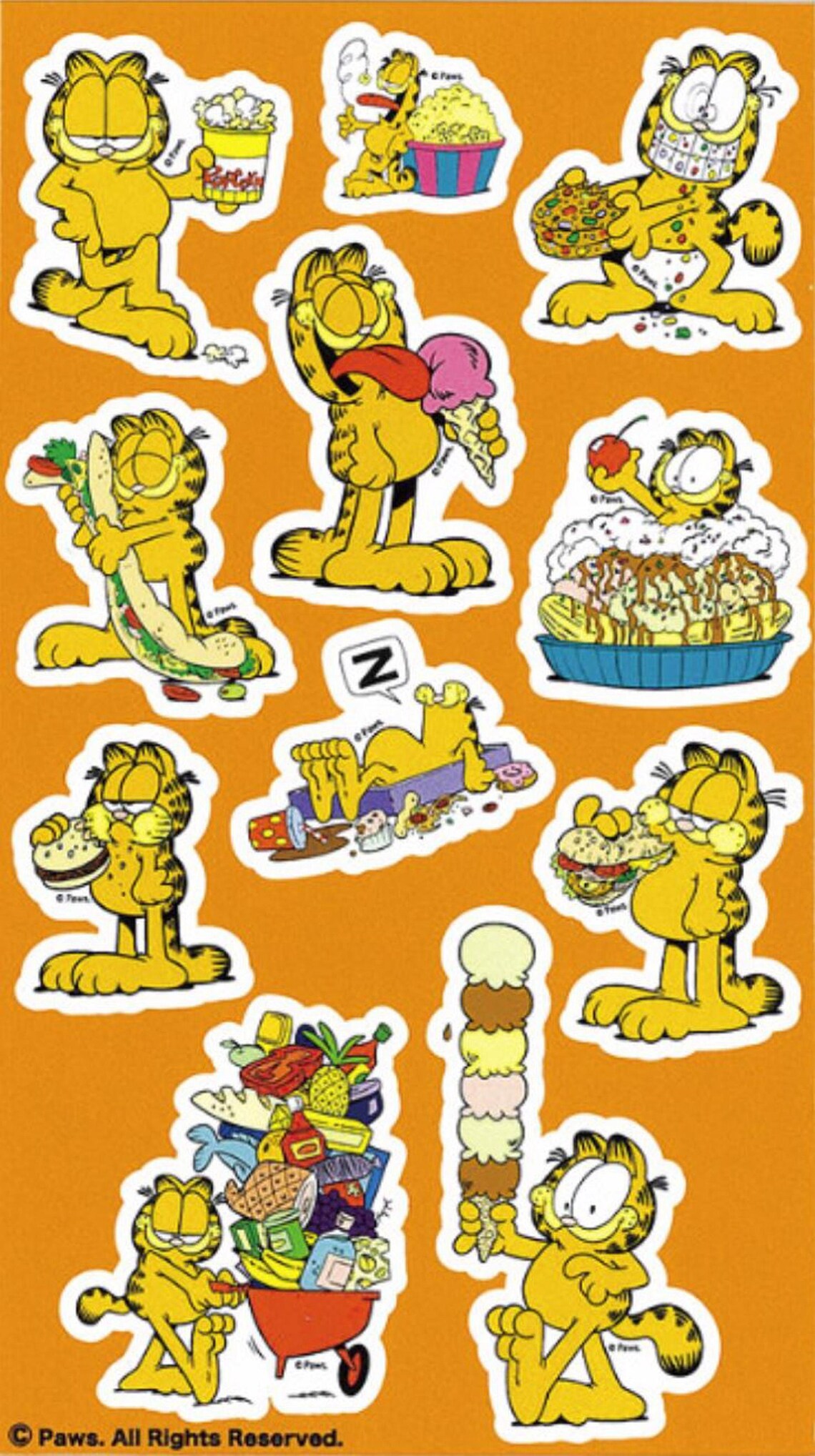 Japan Okutani Delicious Garfield Odie Jim Davis lazy Cat - Etsy