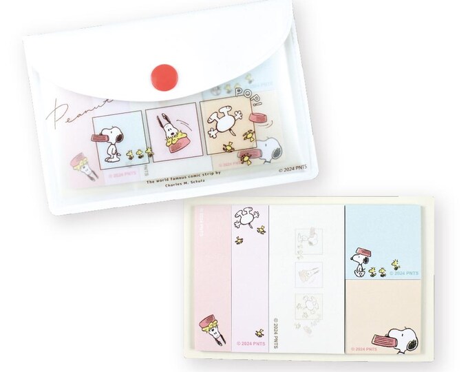 Peanuts| Snoopy| Comics| White| Sticky Notes| Pouch - Etsy