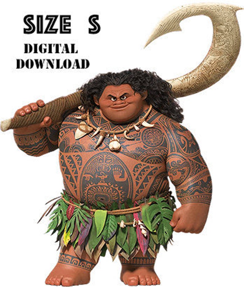 Maui Temporary Tattoo Design . Size S. Digital Download - Etsy