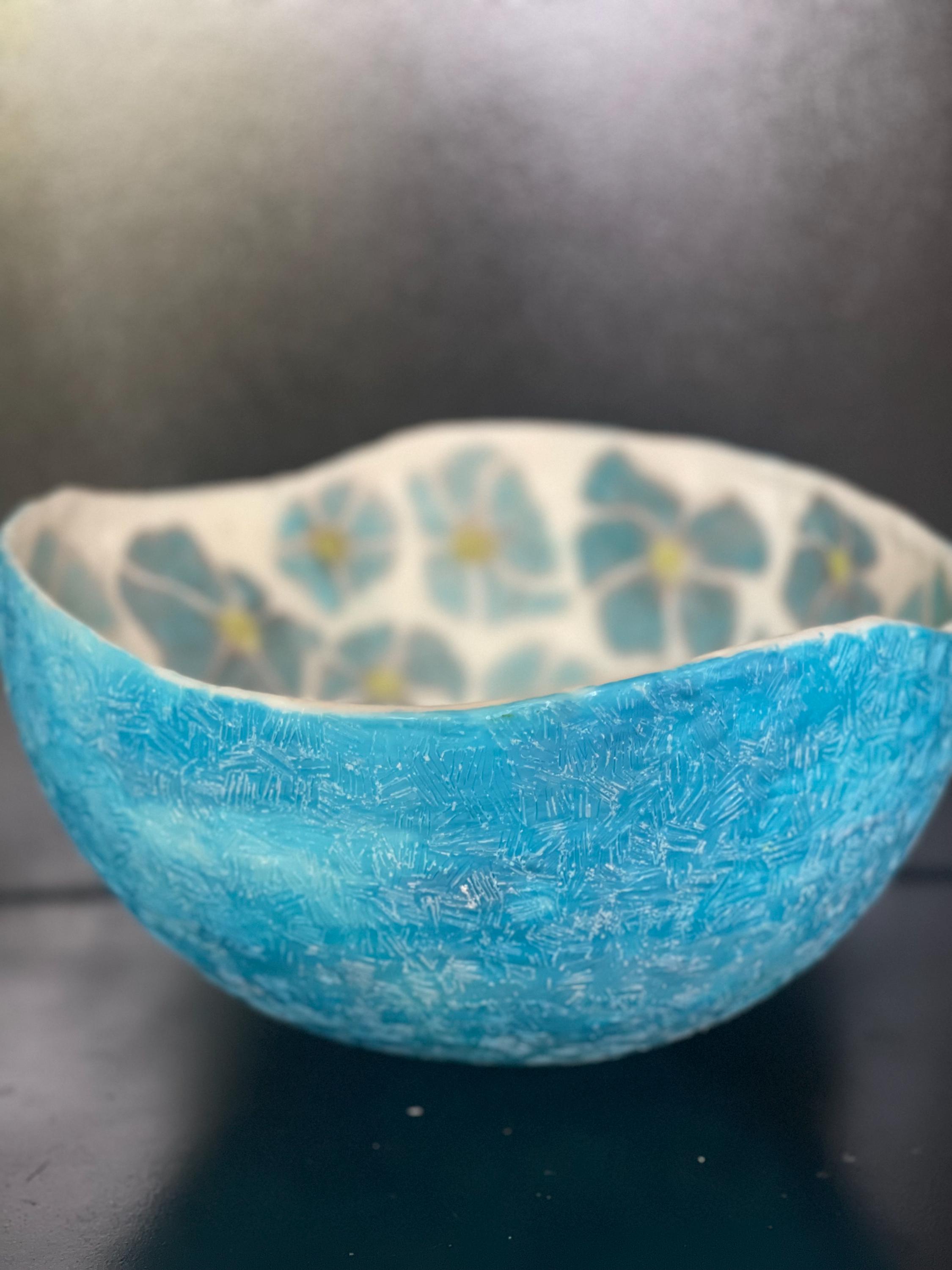 River of Dreams - Unique Encaustic and Mixed Media Decorative Bowl - Etsy