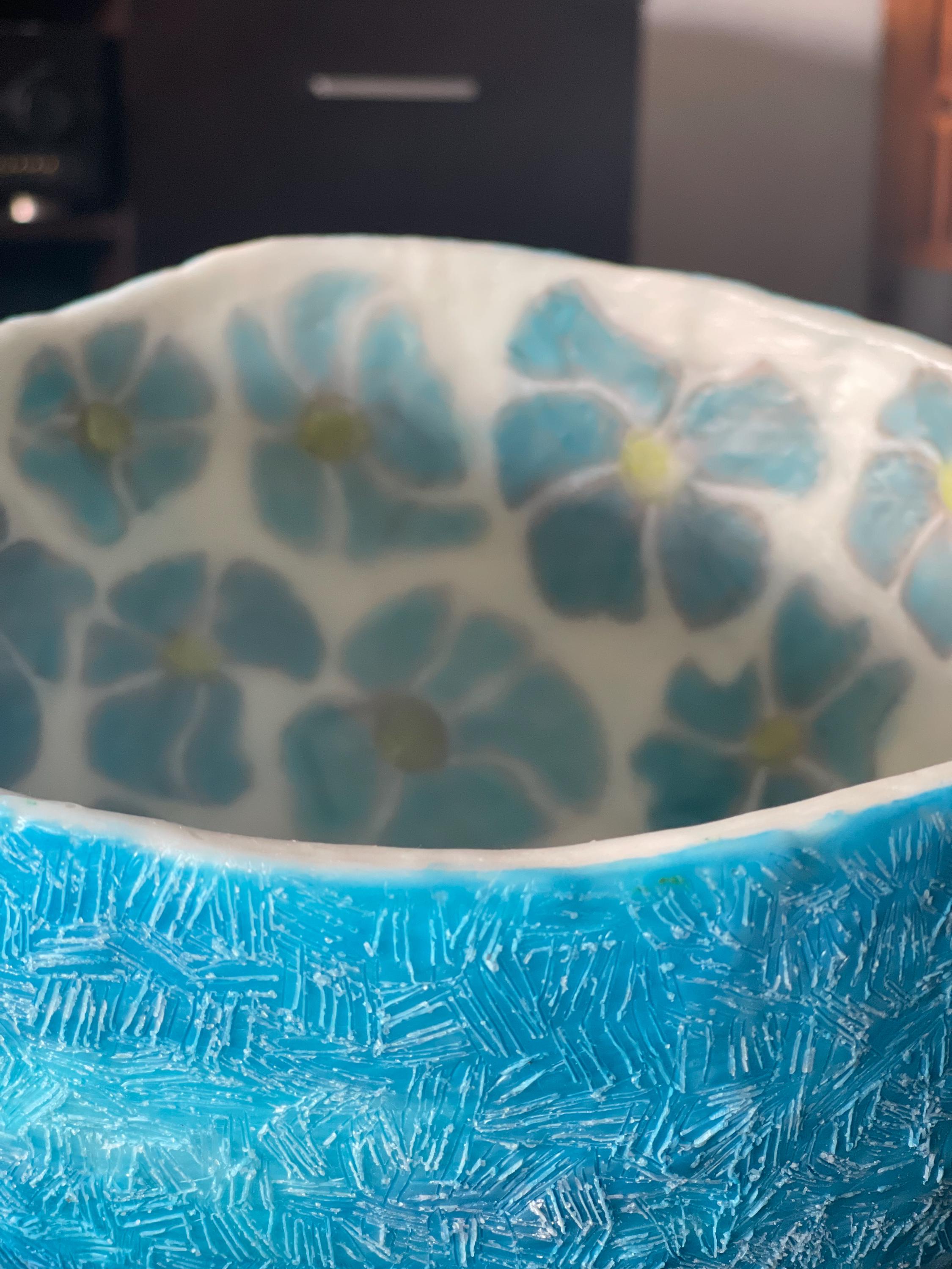 River of Dreams - Unique Encaustic and Mixed Media Decorative Bowl - Etsy