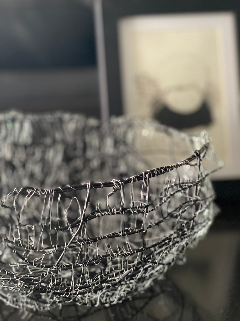 Ripple, Wire Artwork, Wire Sculpture, Intricate Design, 25cm X 10cm ...