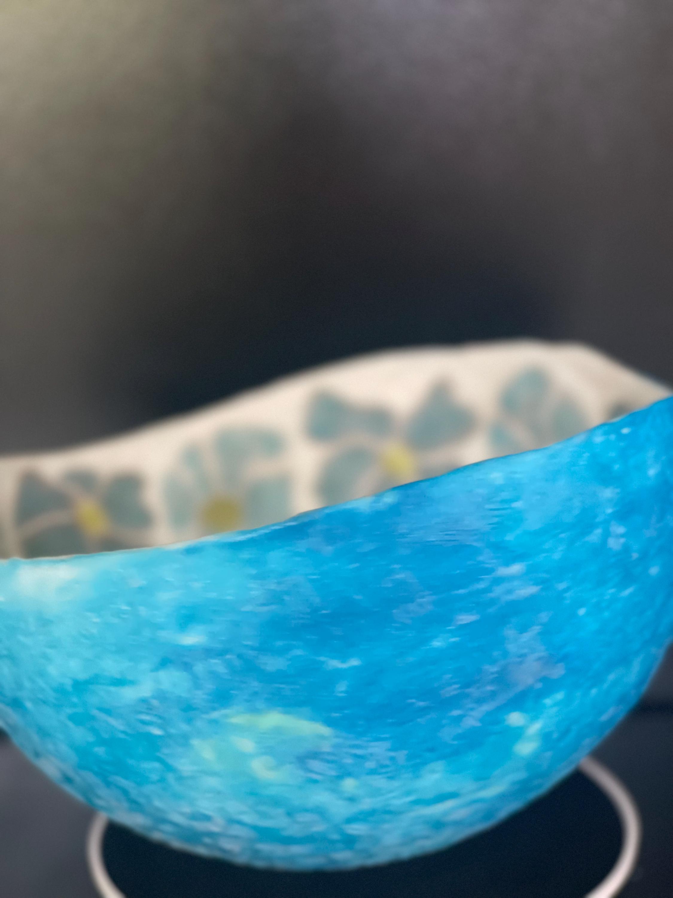 River of Dreams - Unique Encaustic and Mixed Media Decorative Bowl - Etsy