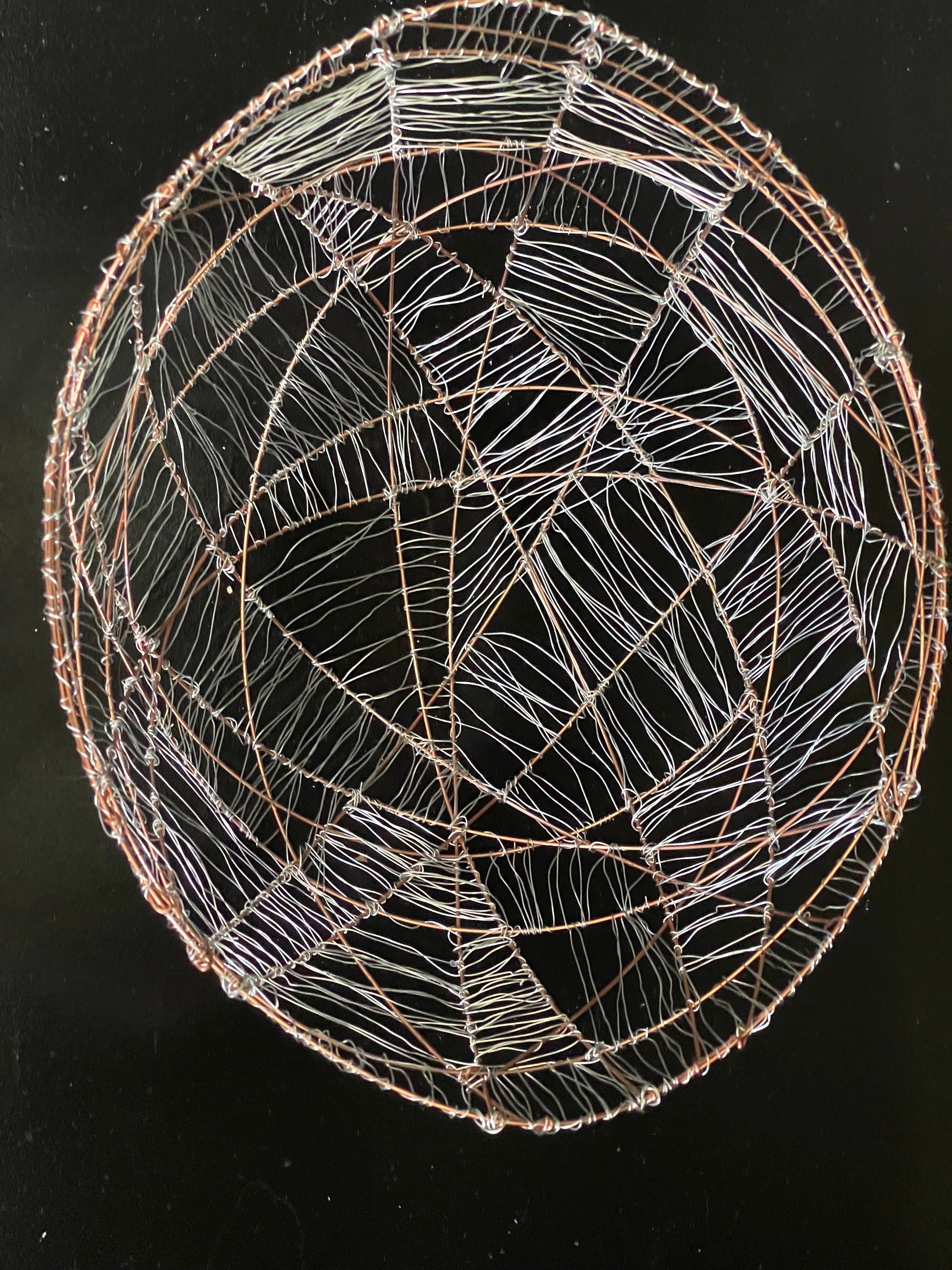 Wire Vessel|7th Wedding Anniversary|original Fine Art|copper|wire Bowl ...