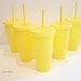 Yellow Reusable Cold Cup 24oz. - Etsy