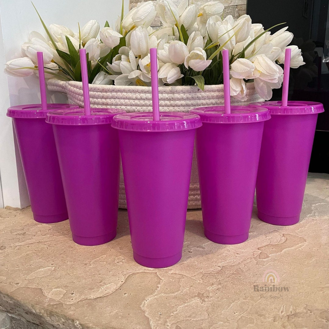 Magenta Reusable Cold Cup 24oz. - Etsy