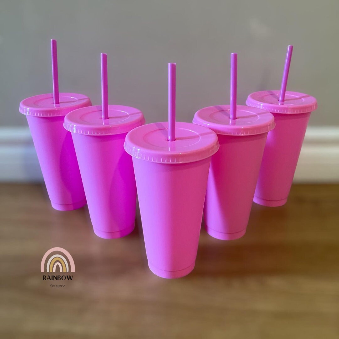 Purple Pink Reusable Cold Cup 24oz. - Etsy