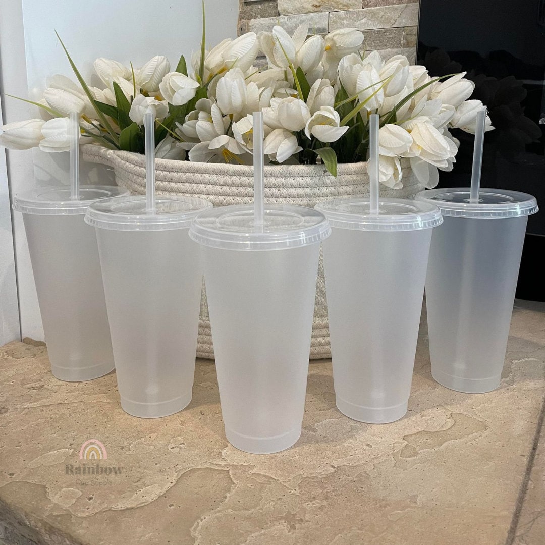 Clear Reusable Cold Cup 24oz. - Etsy