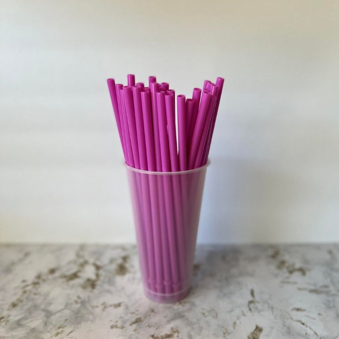 Reusable Purple Straw Pack - Etsy