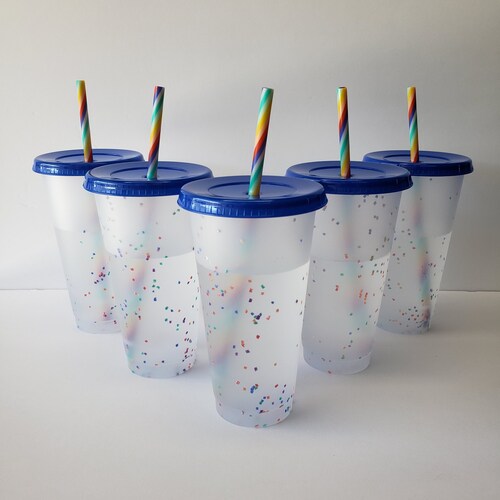 Confetti Color Changing Cold Cup - Etsy