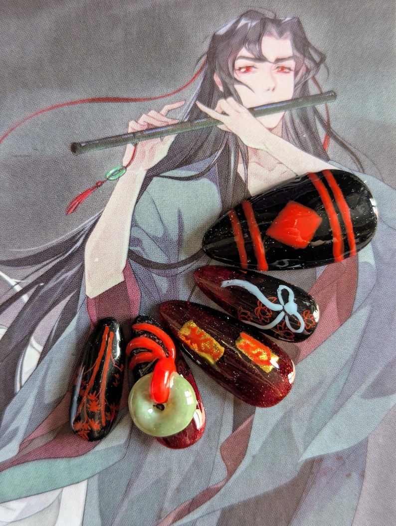 MDZS Press on Nails: the Untamed, Wei Ying & Lan Zhan, Reusable ...