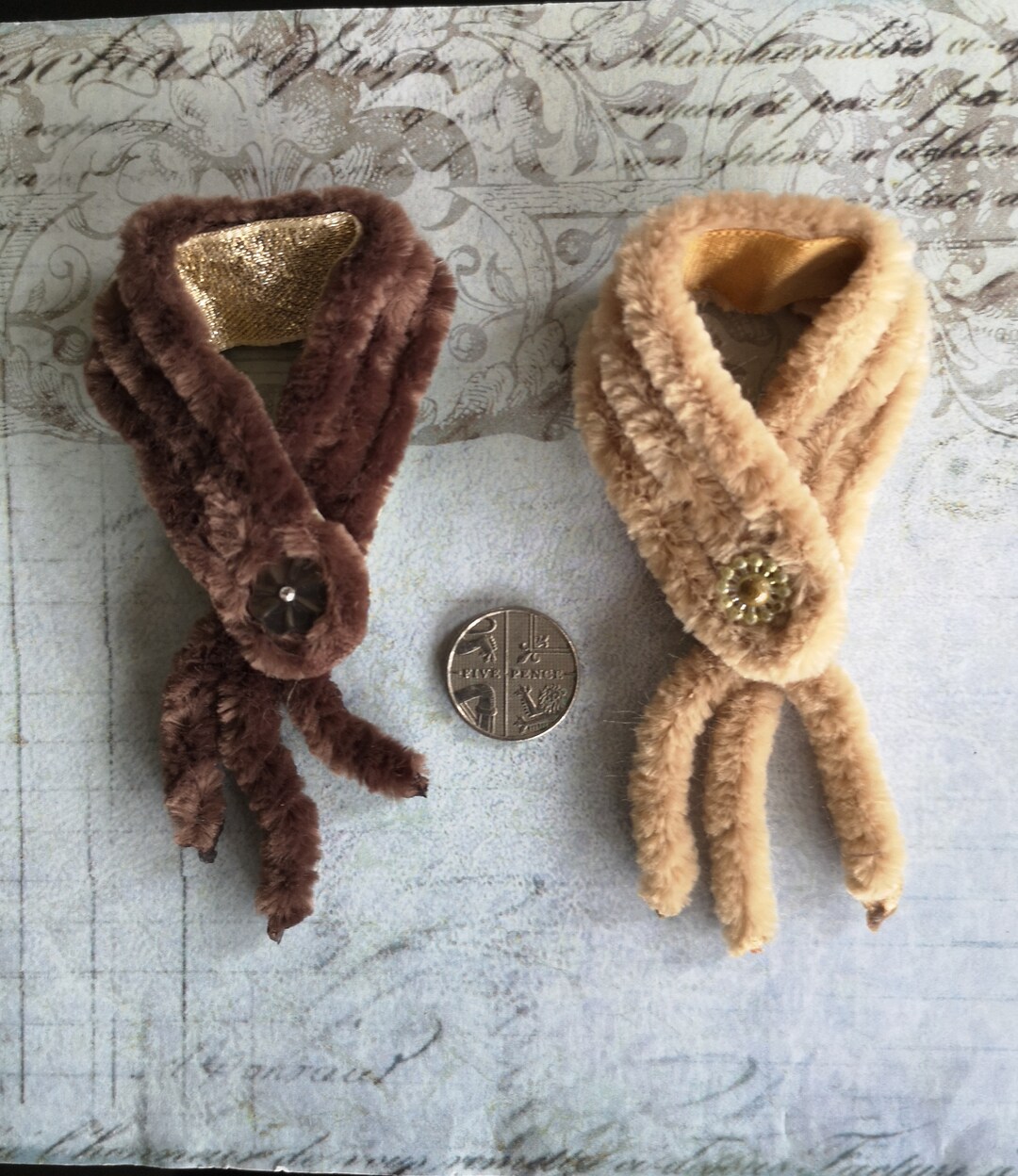 1.12th Scale Dolls House Miniature Mink Fur Stole Wearable - Etsy