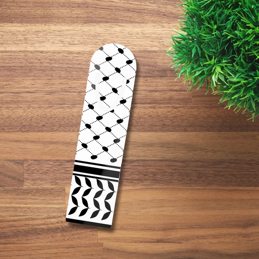 Palestinian Keffiyeh Pattern Bookmark Handmade, Unique Gift ...