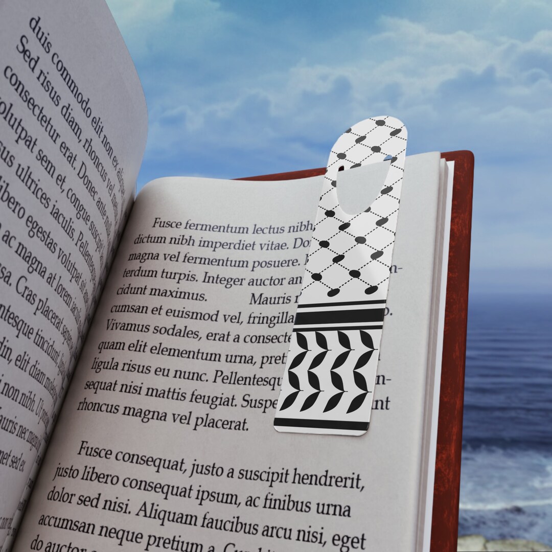 Palestinian Keffiyeh Pattern Bookmark - Handmade, Unique Gift ...