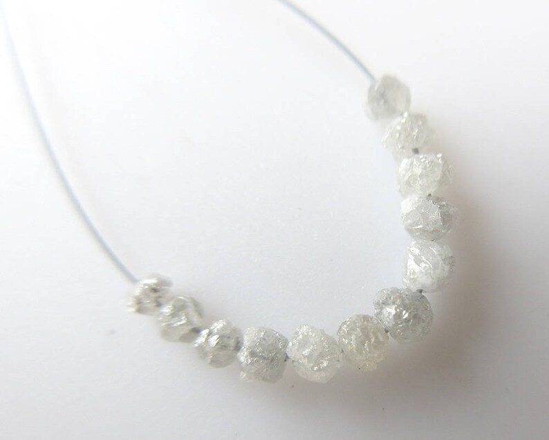 Natural Snow White Rough Diamonds White Rough Loose Diamonds - Etsy