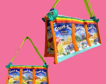 Pride Waterproof Crossbody Bag Upcycled Capri Sun Handmade - Etsy