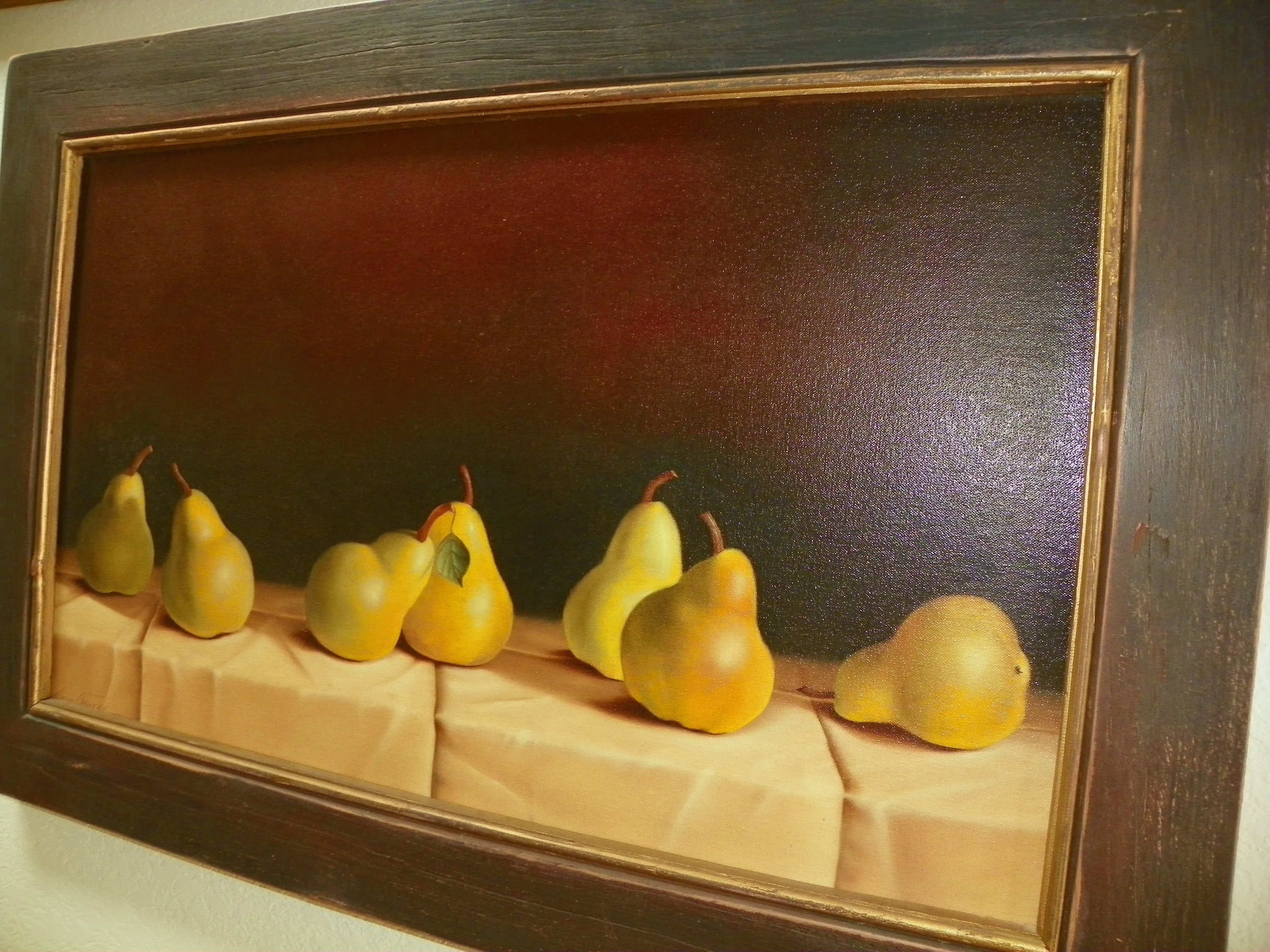 Original oil painting seven pears by Ann Osenga | Etsy