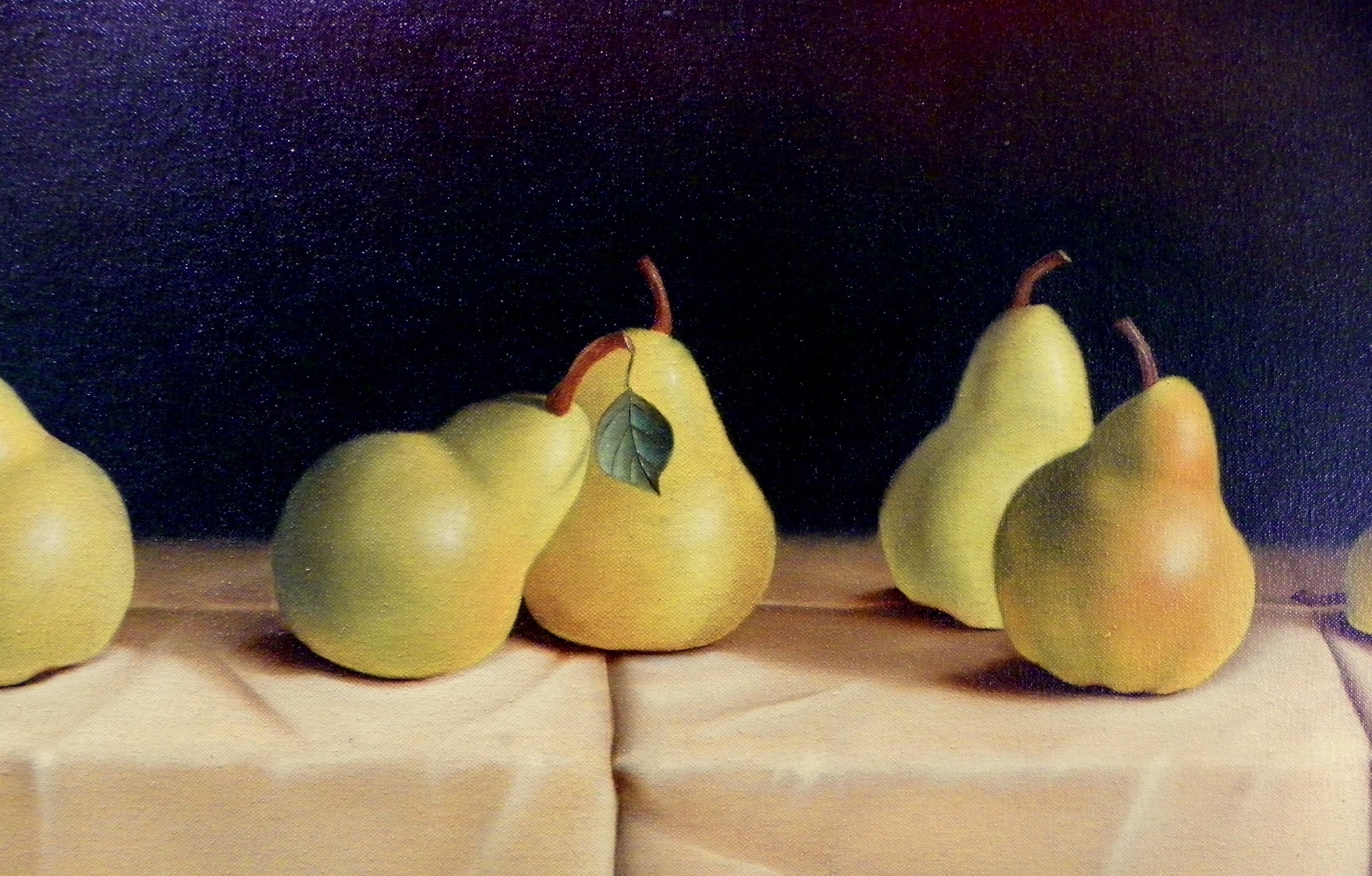 Original oil painting seven pears by Ann Osenga | Etsy