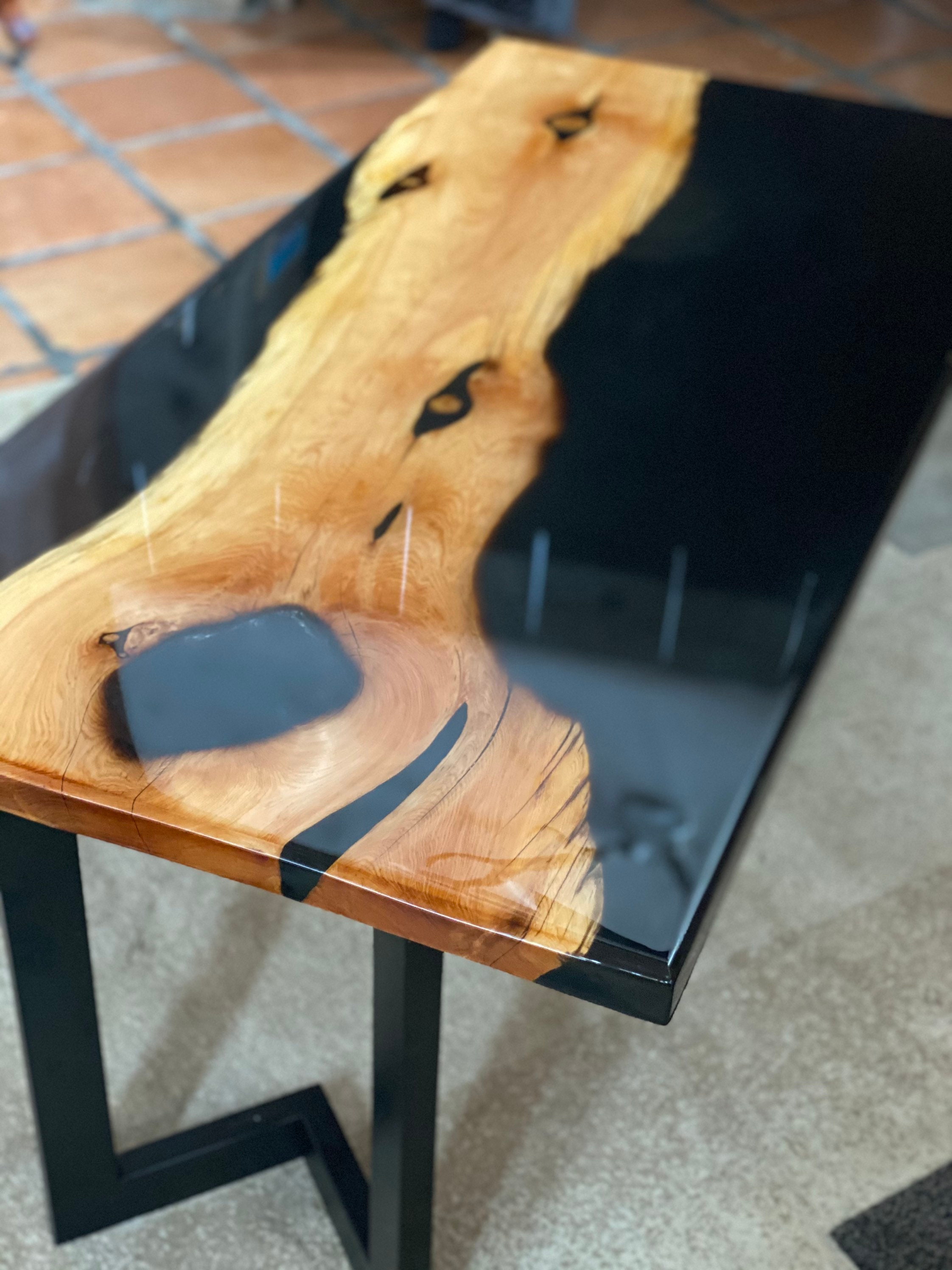 Stunning Epoxy Resin Live Edge Coffee Table! - Etsy