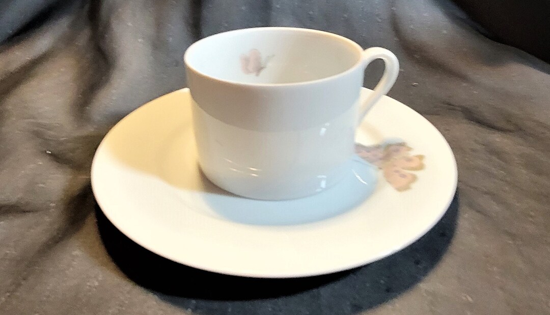 Cup & Saucer Set Pink Fitz and Floyd Inc. FIT 103 Made in Japan Vintage ...