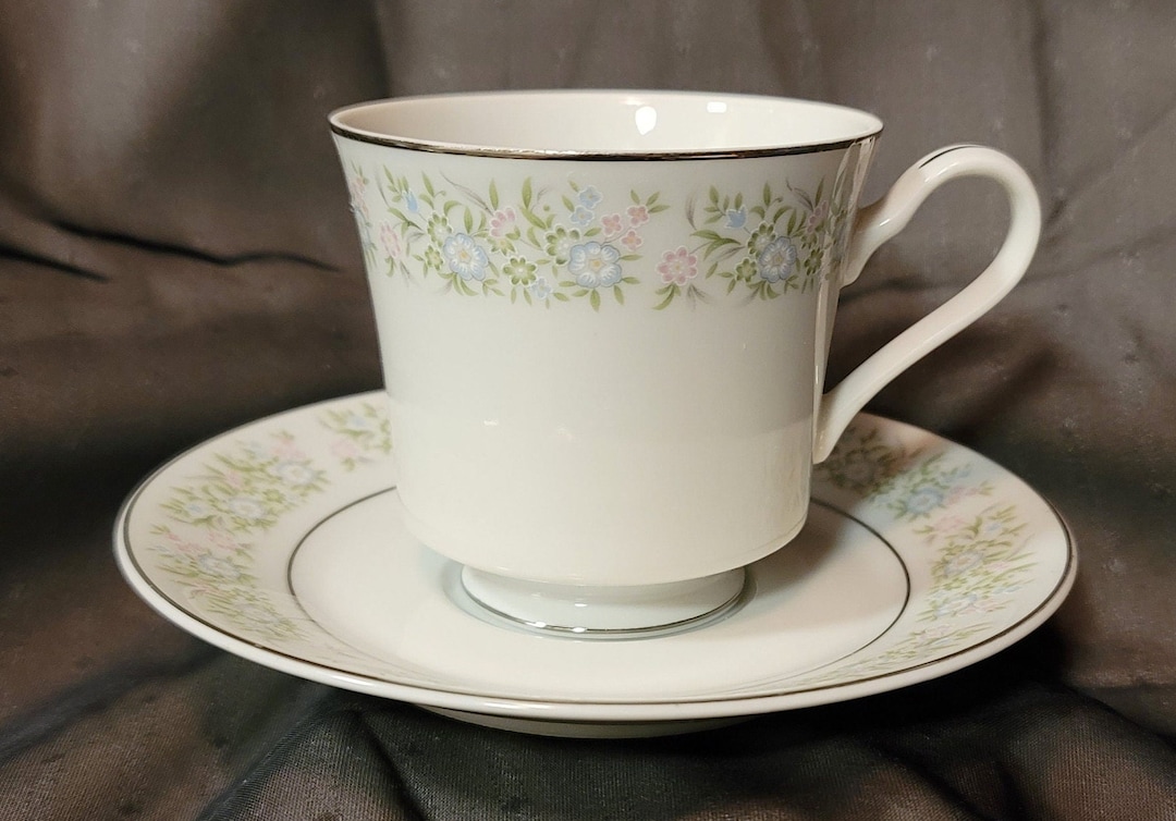 Vintage Taihei Fine China Cup and Saucer: Springtime Floral, Made in ...