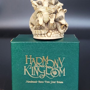 Raccoons Harmony Kingdom Rockys Raiders TJRC Box and Booklet Made in ...