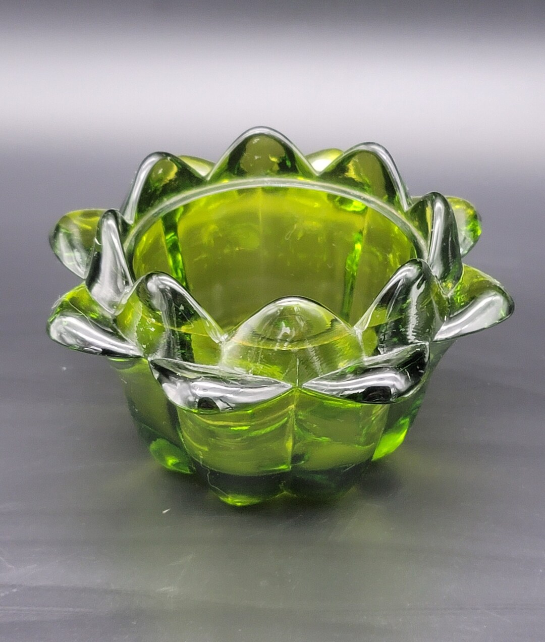 RARE Epic Viking Vase Glass Artichoke Flowerette USA Mid Century Modern ...