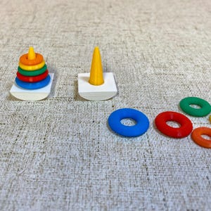 Vintage Rocking Stack Toy 1/6 Scale Mini - Etsy