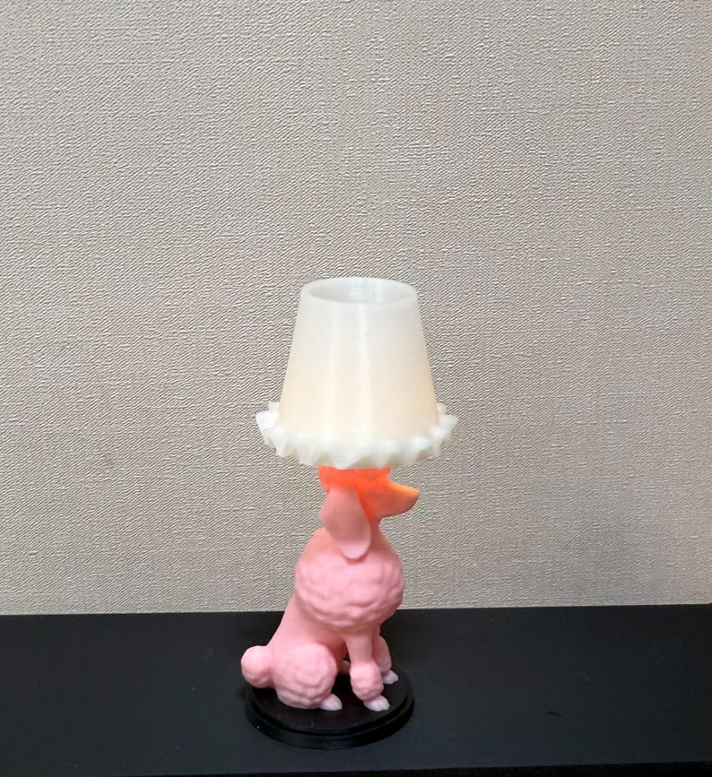 1/6 Scale Poodle Lamp (lighted) - Etsy