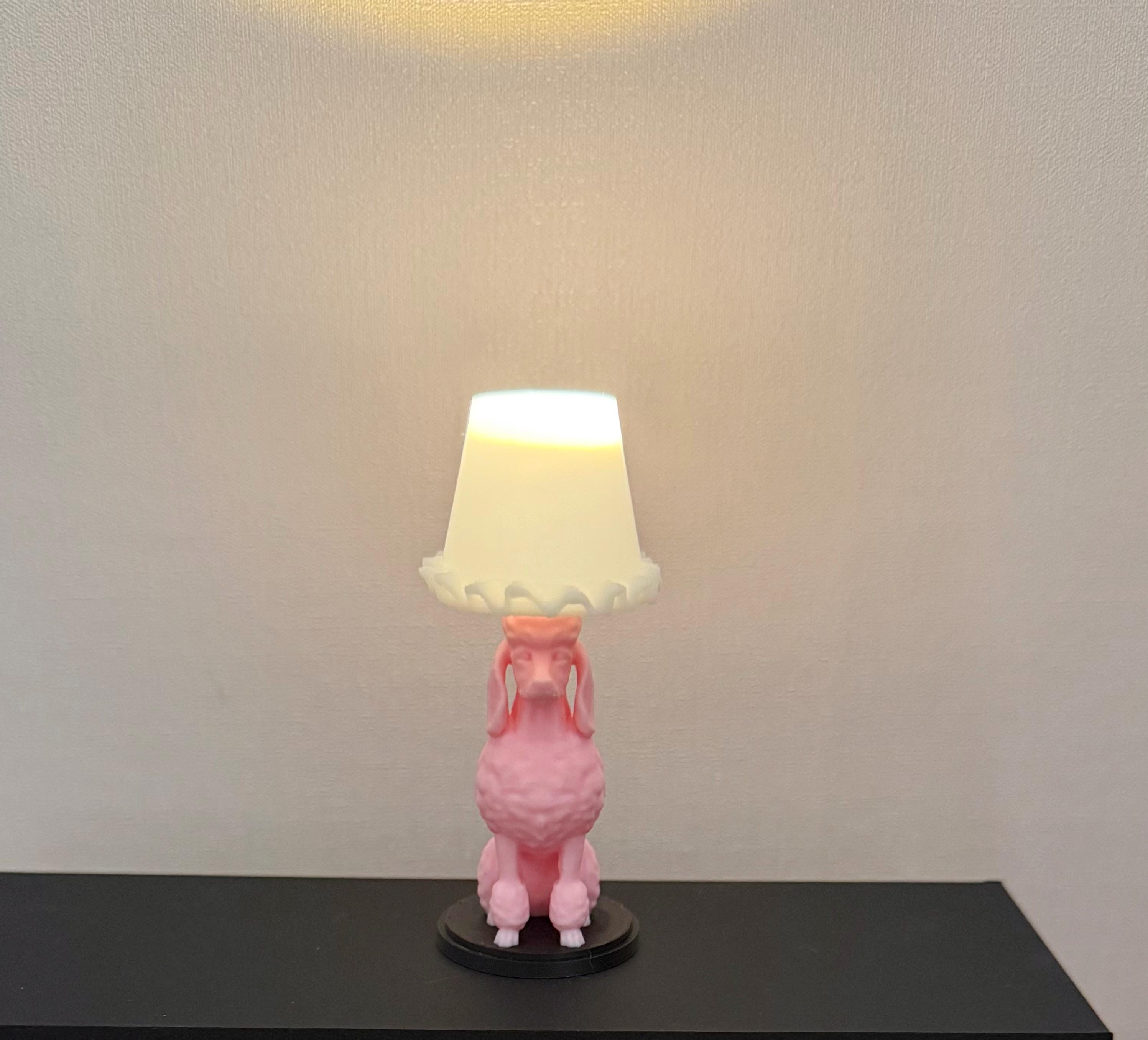 1/6 Scale Poodle Lamp (lighted) - Etsy