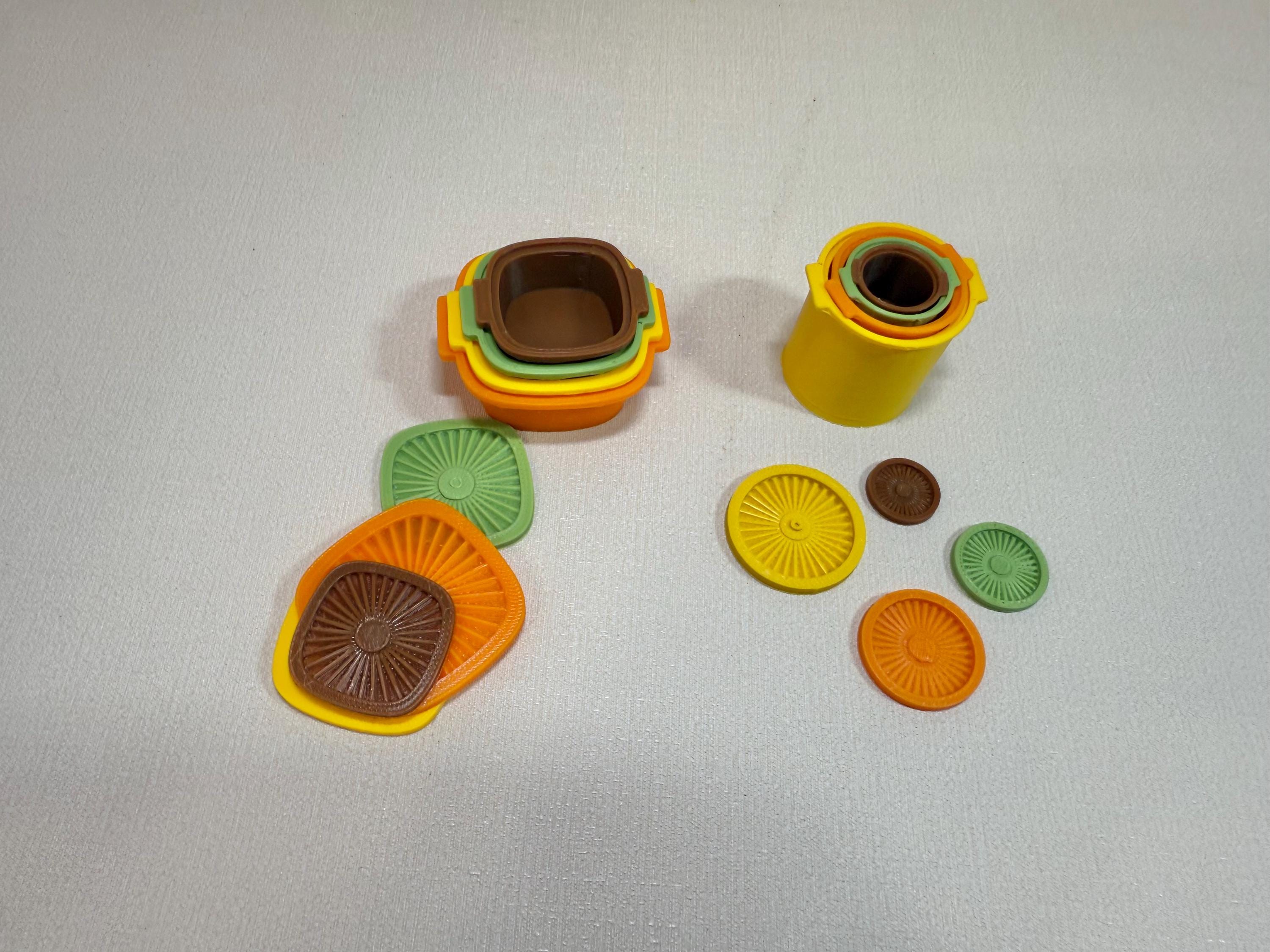 1/6 Scale MCM Tupperware Sets - Etsy