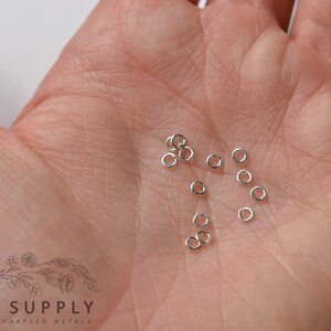 3mm Round Jump Rings, Open Jump Rings, Gold Filled Jump Rings, Sterling ...