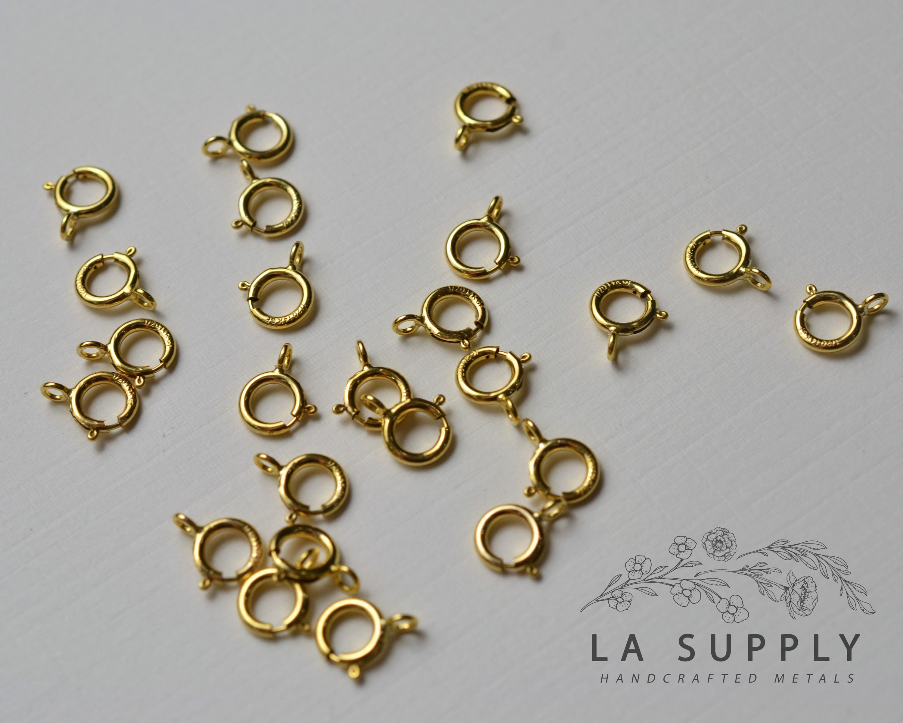 Clasp Spring Ring Clasp Gold Spring Clasp Gold Clasp - Etsy