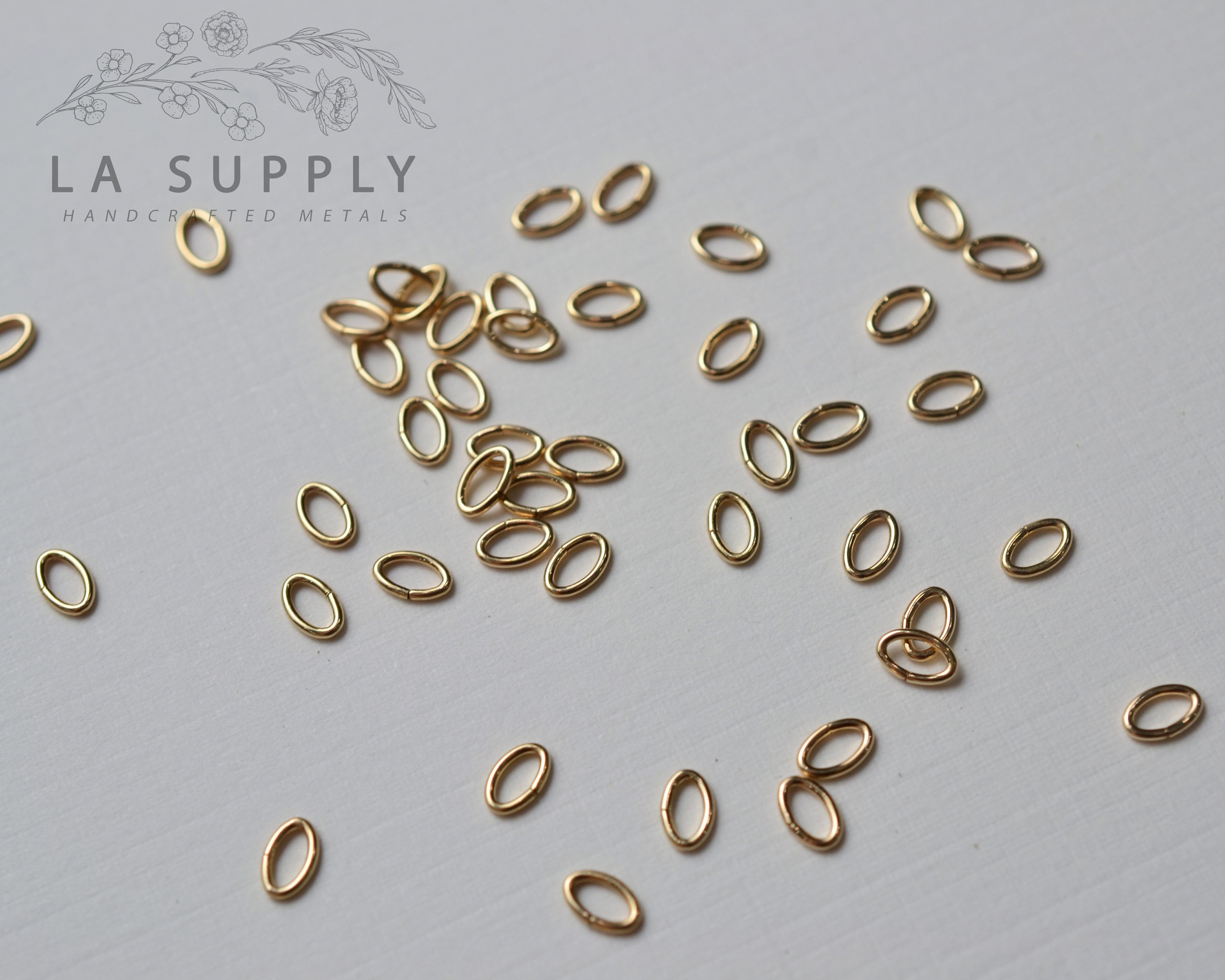 Oval Jump Rings, Open Jump Rings, Gold Filled Jump Rings, Sterling ...