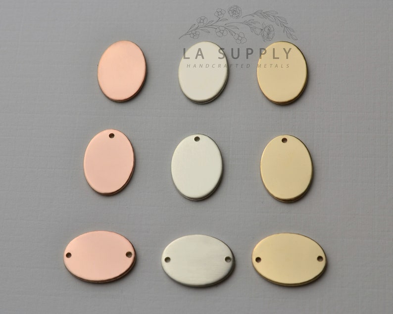 Oval Blank, 16mm X 11mm Oval, Oval Stamping Blank, Metal Blank ...