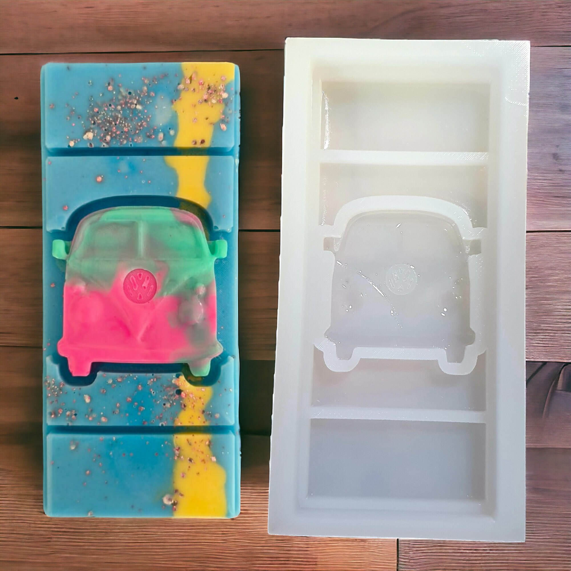 VW Bus Snap Bar Digital STL Master Mold File for Silicone Wax Melt Mold ...