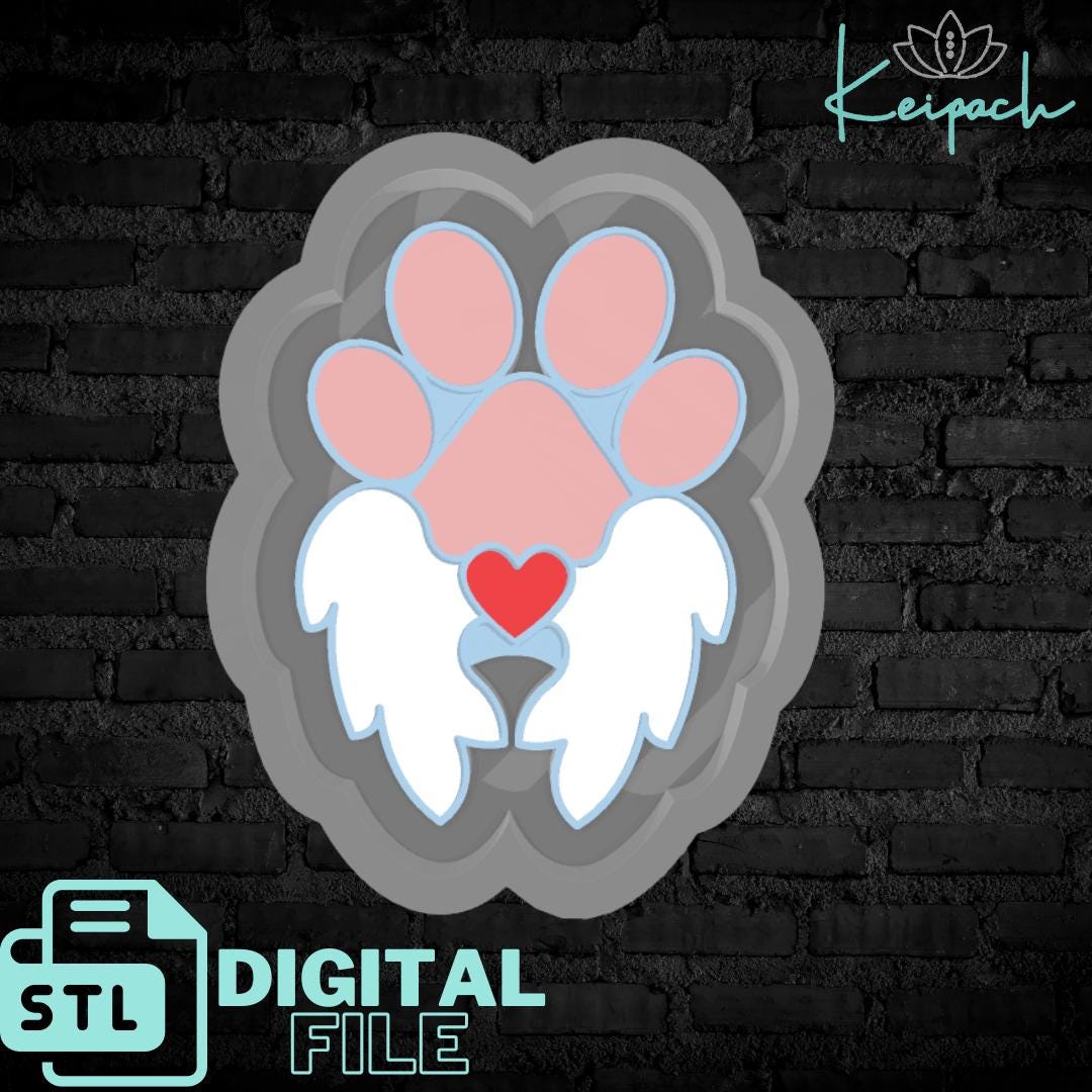 Memorial Paw Digital STL Master Mold for Silicone Mold Making - Etsy